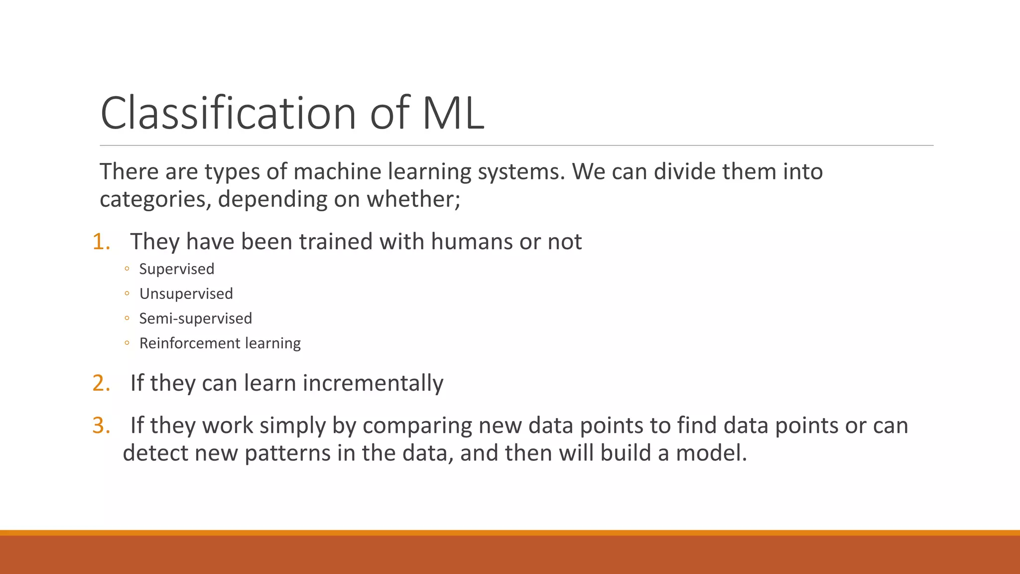 introduction to machine learning | PPTX