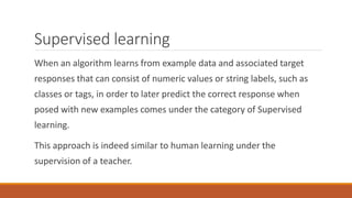 introduction to machine learning | PPTX