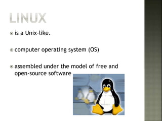 Linux principles and philosophy | PPTX