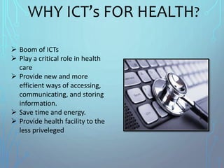 ICT's for health | PPT