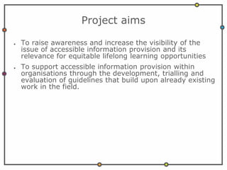 Guidelines for Accessible Information | PPT