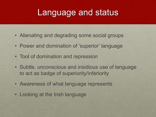 Language and Intercultural Education | PPTX