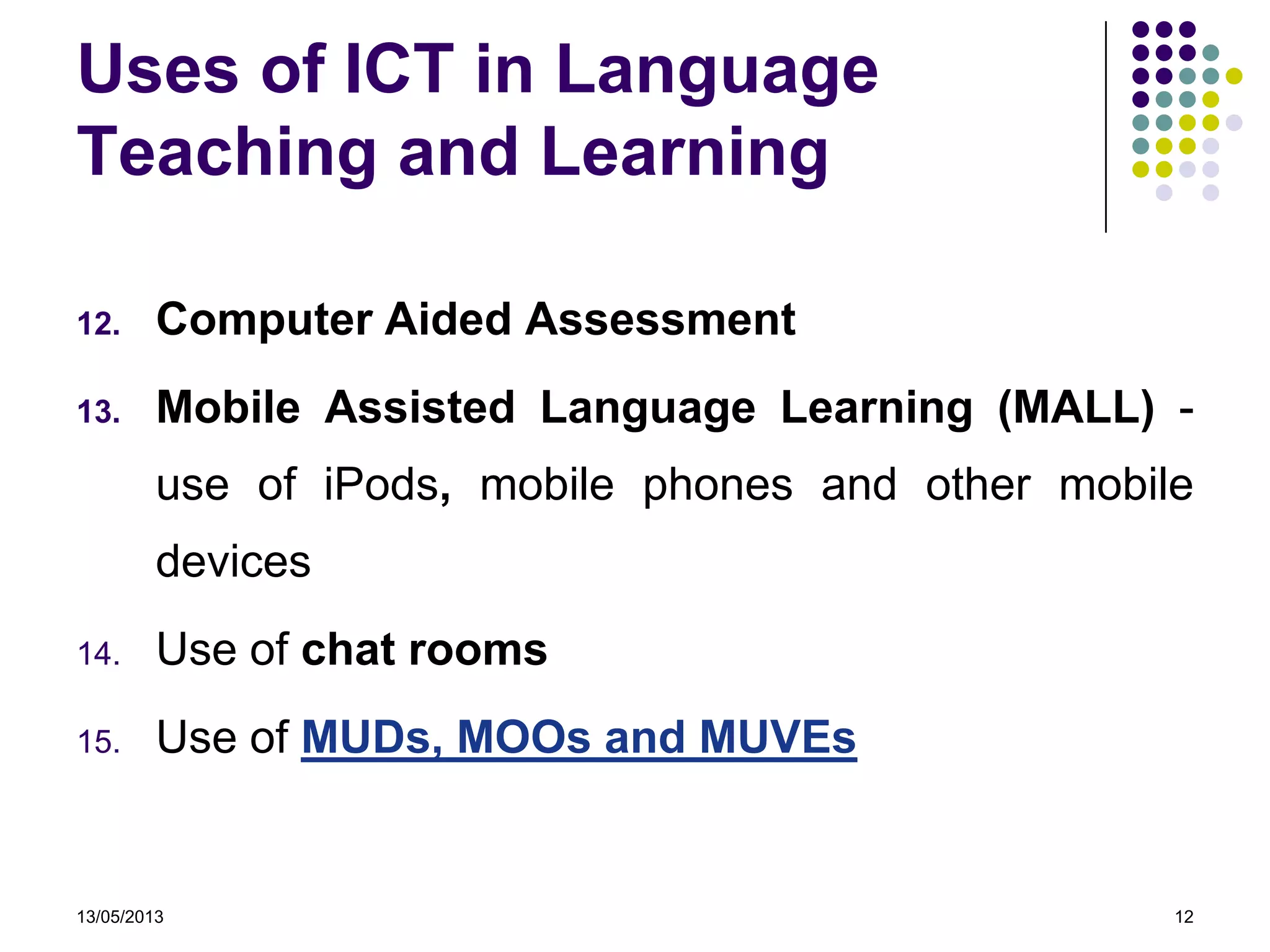 Ict4 lt ulis teacher training | PPSX