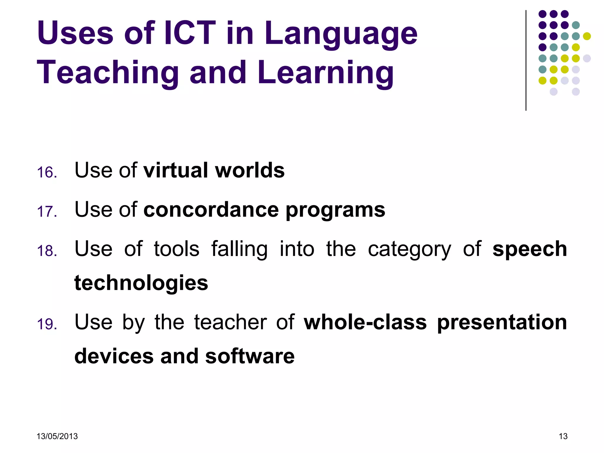 Ict4 lt ulis teacher training | PPSX