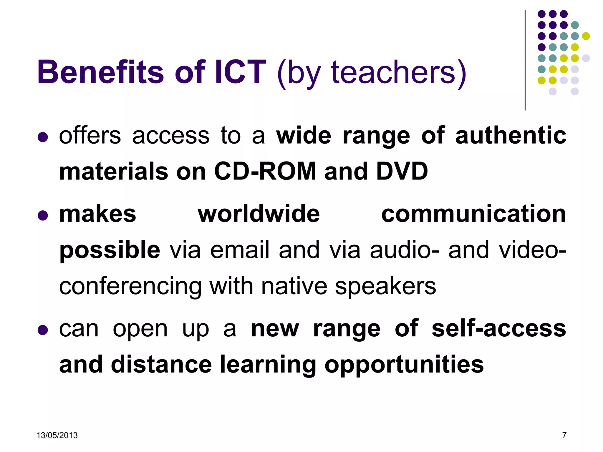 Ict4 lt ulis teacher training | PPSX