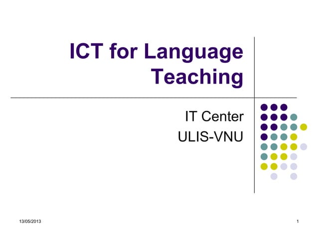 Ict4 lt ulis teacher training | PPSX