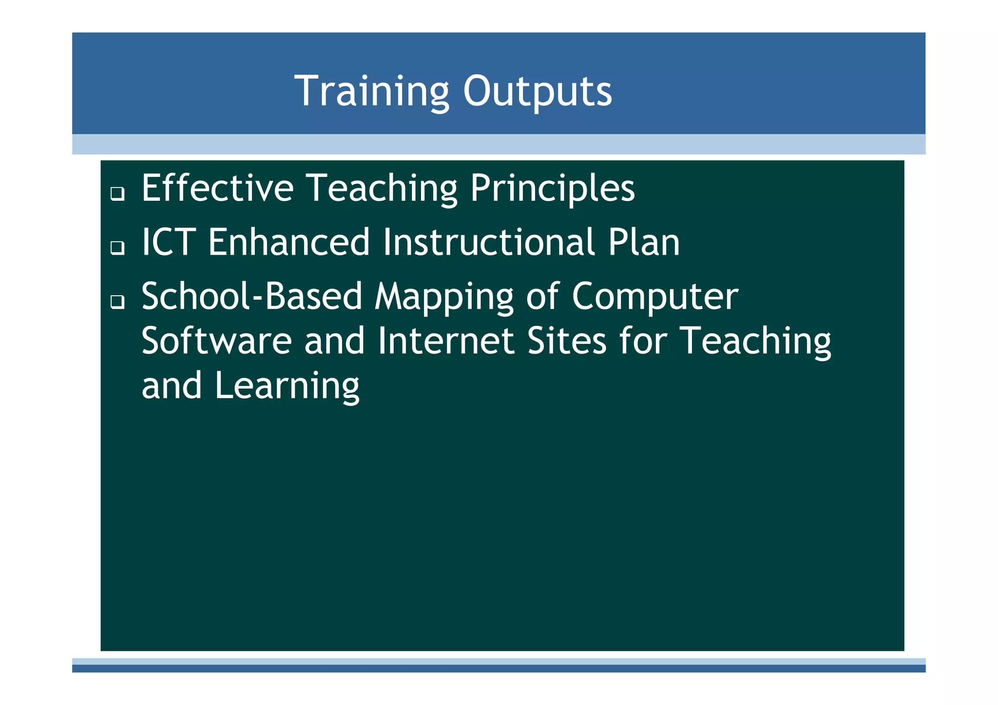 ICT for Teachers in Basic Education | PDF