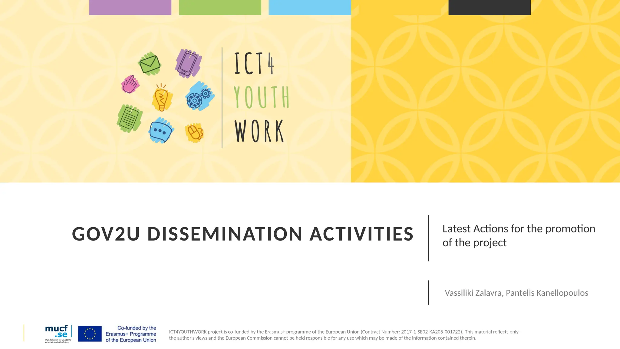 ICT4YOUTH Project - Dissemination activities by Gov2u | PPTX