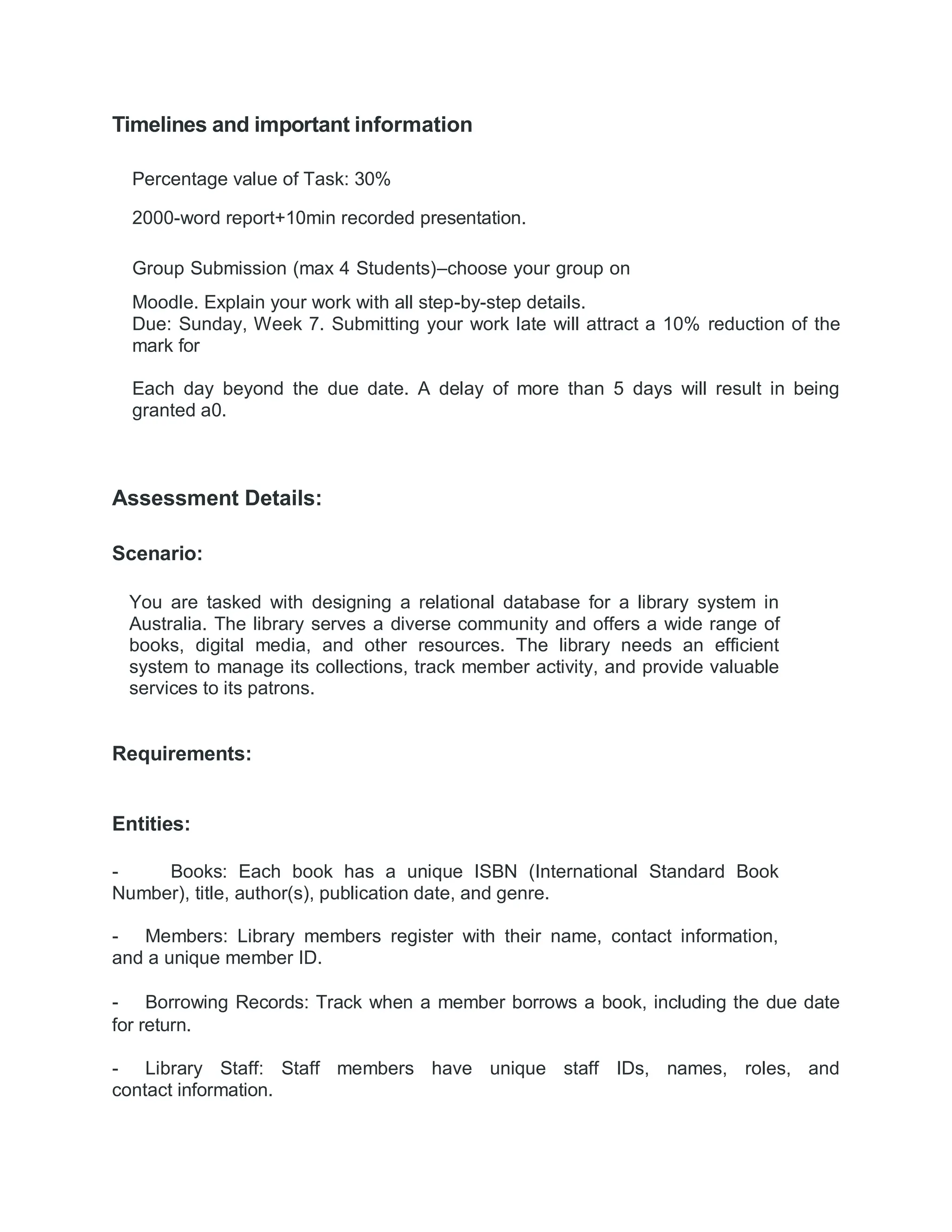 Ict503 Database Management Systems Assignment Help Pdf