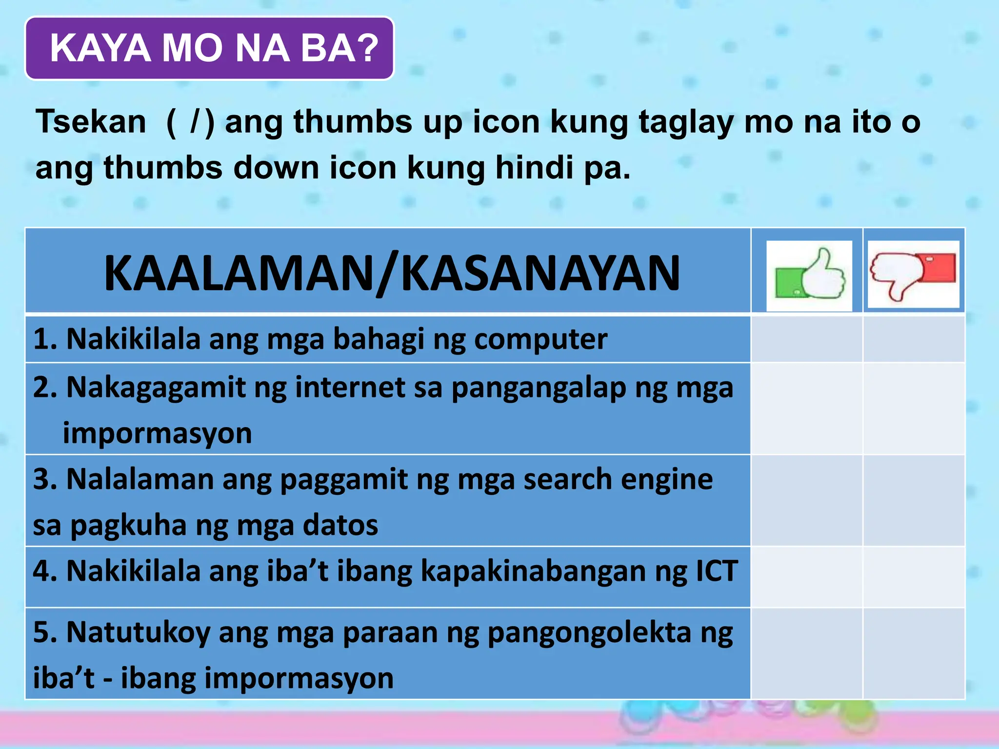 ICT 5 YUNIT 1 ARALIN 10 PANGANGALAP NG IMPORMASYON GAMIT ANG ICT.pptx
