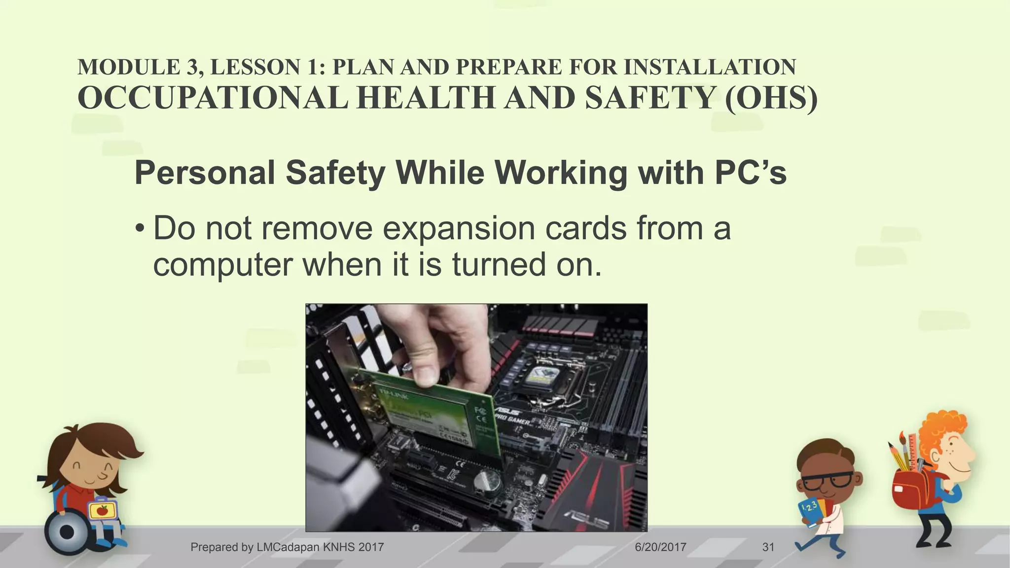 Ict 9 module 3, lesson 1.1 ohs | PPTX