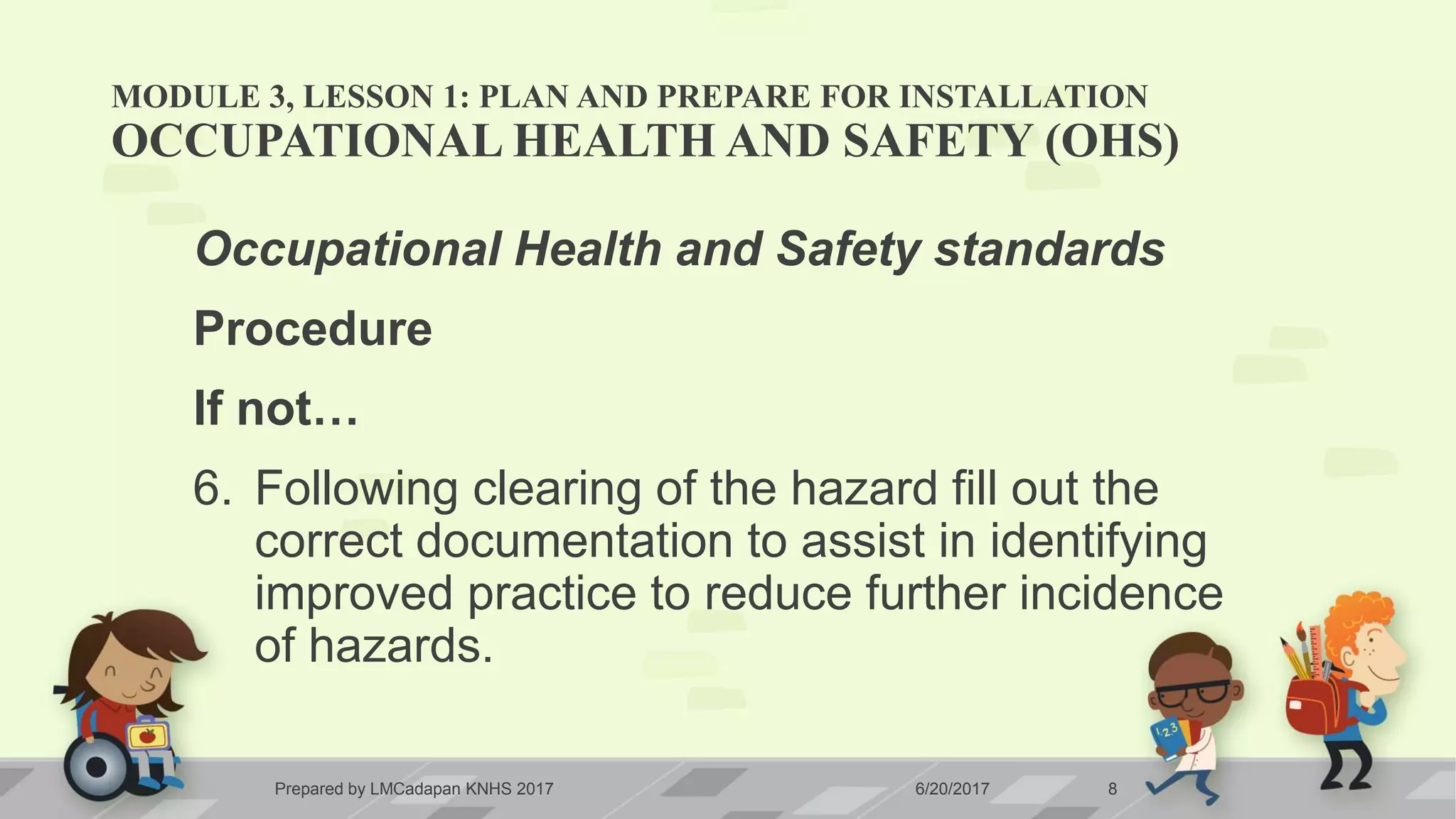 Ict 9 module 3, lesson 1.1 ohs | PPTX