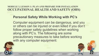 Ict 9 module 3, lesson 1.1 ohs | PPTX