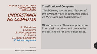 Ict 9 module 3, lesson 1.2 understanding computers | PPTX
