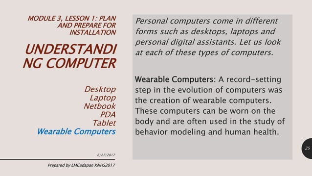 Ict 9 module 3, lesson 1.2 understanding computers | PPTX | Internet ...
