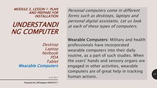 Ict 9 module 3, lesson 1.2 understanding computers | PPTX