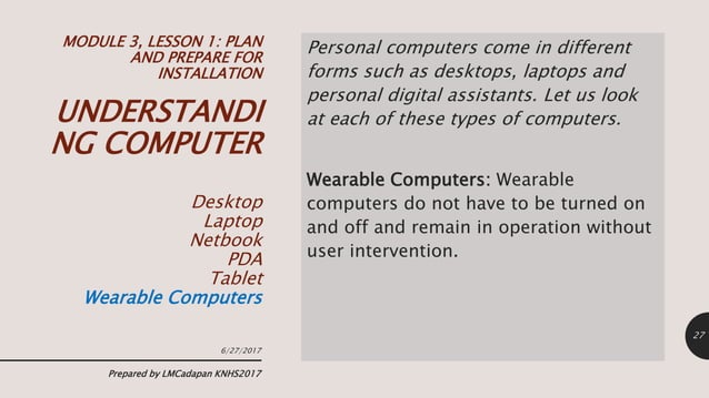 Ict 9 module 3, lesson 1.2 understanding computers | PPTX | Internet ...