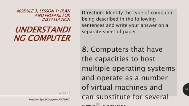 Ict 9 module 3, lesson 1.2 understanding computers | PPTX | Internet ...