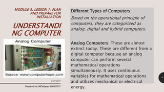 Ict 9 module 3, lesson 1.2 understanding computers | PPTX