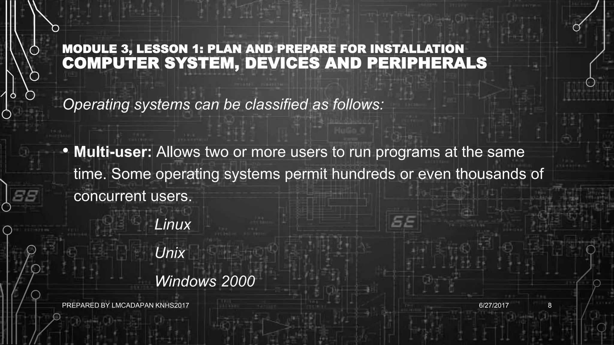 Ict 9 module 3, lesson 1.3 computer systems, devices, and peripherals ...