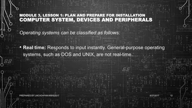 Ict 9 module 3, lesson 1.3 computer systems, devices, and peripherals ...