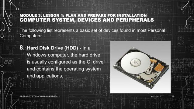 Ict 9 module 3, lesson 1.3 computer systems, devices, and peripherals ...