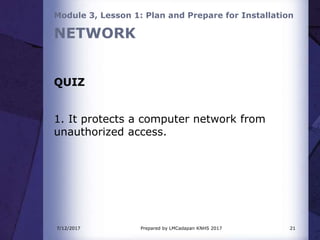 Ict 9 module 3, lesson 1.4 network | PPTX
