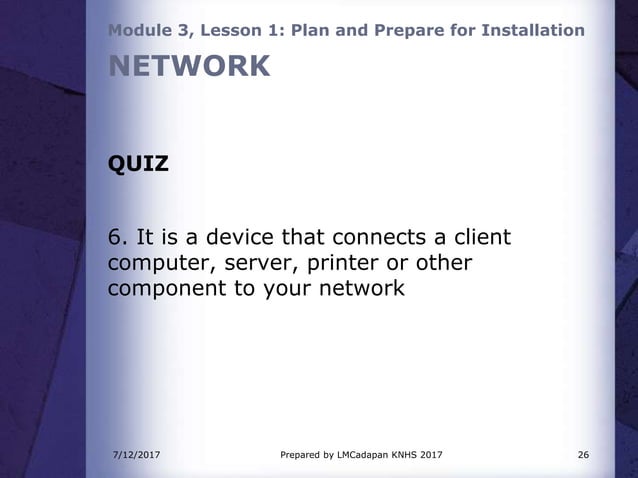 Ict 9 module 3, lesson 1.4 network | PPTX