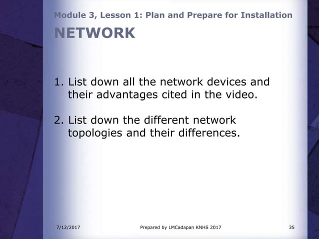 Ict 9 module 3, lesson 1.4 network | PPTX