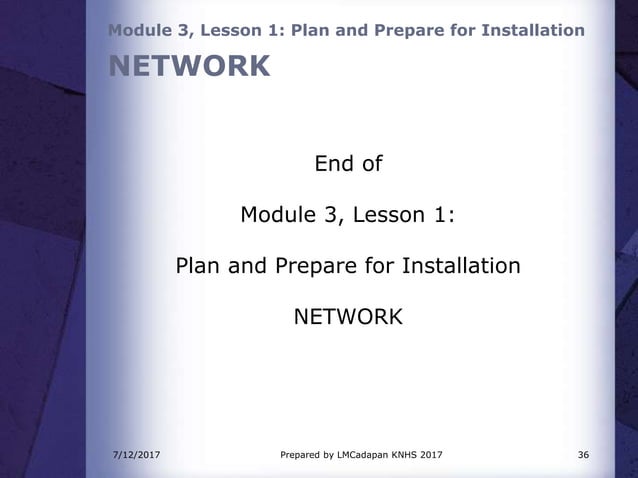 Ict 9 module 3, lesson 1.4 network | PPTX