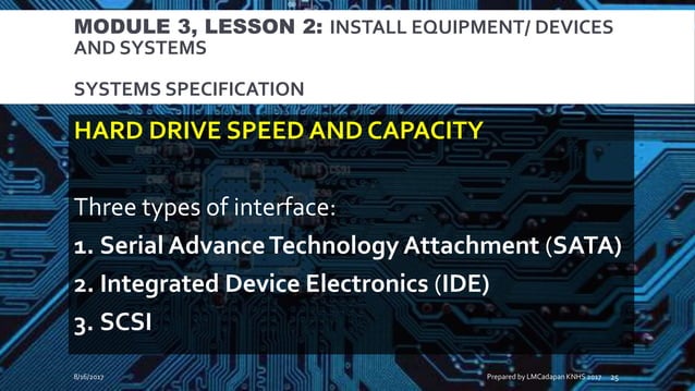 Ict 9 module 3, lesson 2.2 system's specification | PPTX