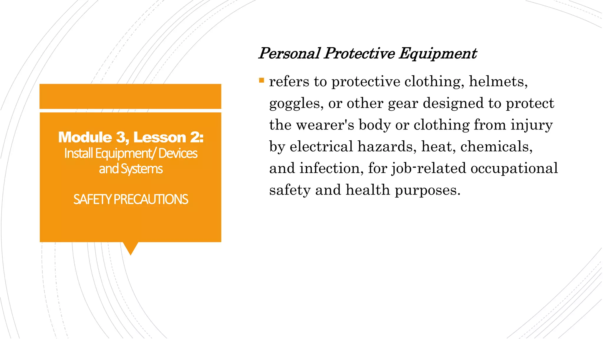 Ict 9 module 3, lesson 2.1 safety precautions | PPTX