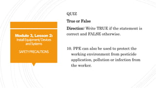 Ict 9 module 3, lesson 2.1 safety precautions | PPTX