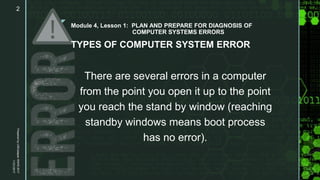 Ict 9 module 4, lesson 1.2 types of computer system errors | PPTX