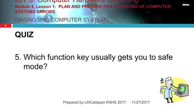 Ict 9 module 4, lesson 1.3 diagnosing computer systems | PPTX