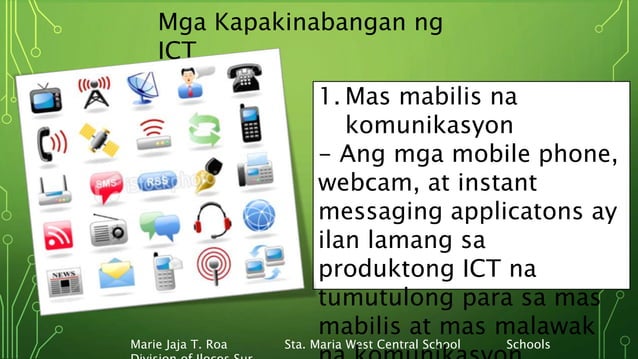 ICT 9 Pangangalap ng Impormasyon Gamit ang ICT | PPTX