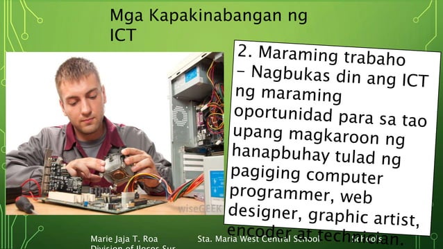ICT 9 Pangangalap ng Impormasyon Gamit ang ICT | PPTX