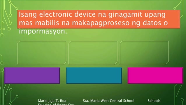 ICT 9 Pangangalap ng Impormasyon Gamit ang ICT | PPTX