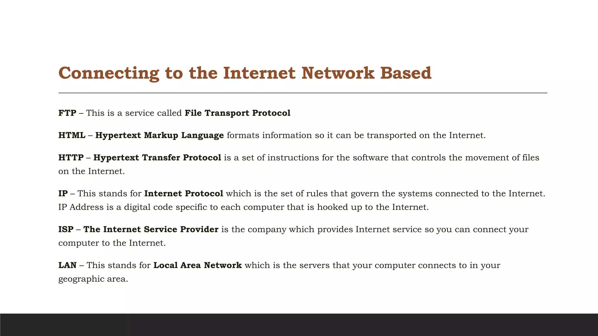 Information and Communication Technology (ICT) abbreviation | PPTX