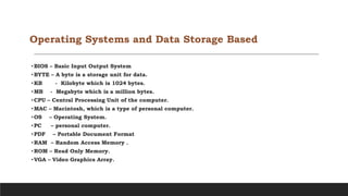 Information and Communication Technology (ICT) abbreviation | PPTX