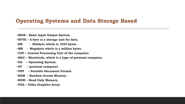 Information and Communication Technology (ICT) abbreviation | PPTX