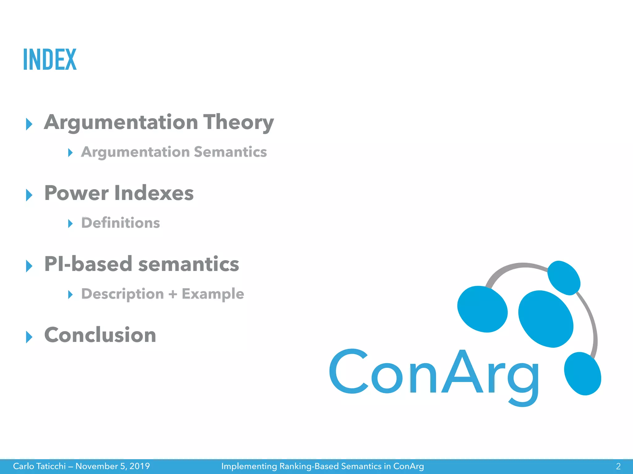 Implementing Ranking-Based Semantics in ConArg | PPT