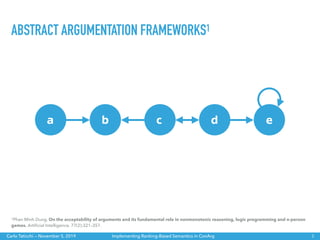 Implementing Ranking-Based Semantics in ConArg | PPT