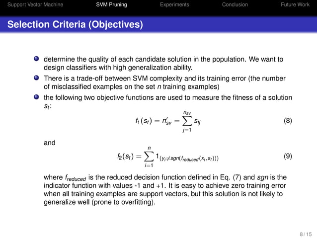 A Multi-Objective Genetic Algorithm for Pruning Support Vector Machines ...