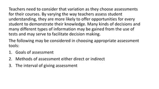 Ict and assessment of learning | PPTX