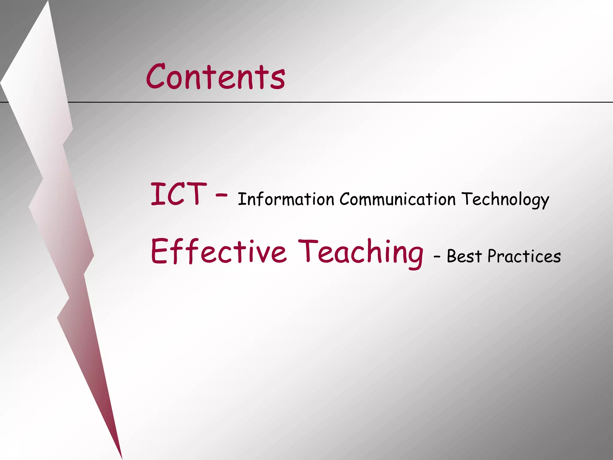 ICT and effective teaching | PDF