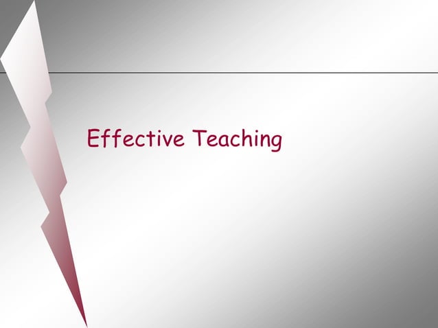 ICT and effective teaching | PPT