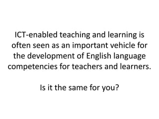 Ict and english | PPTX