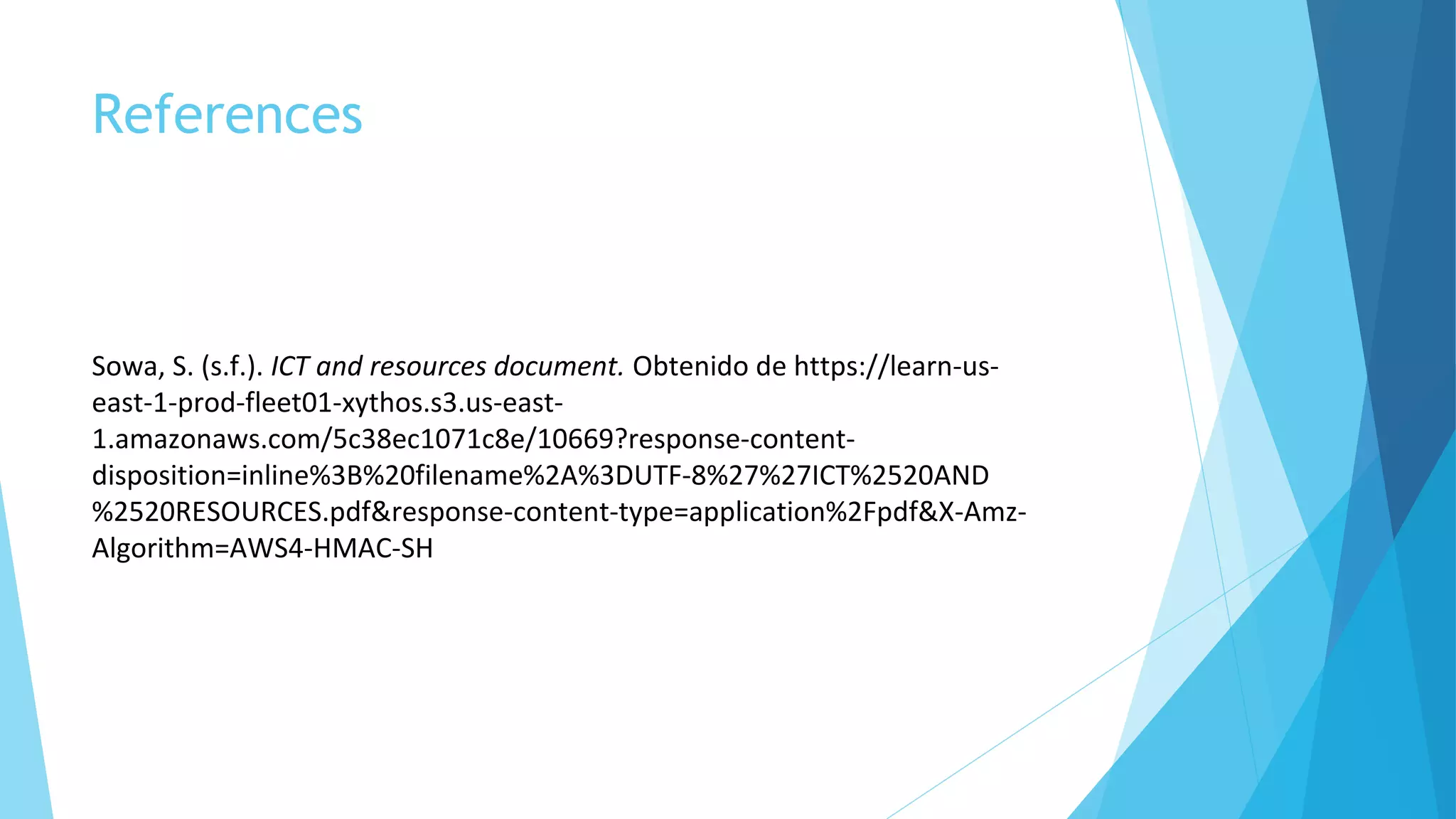 Ict and resources | PPT