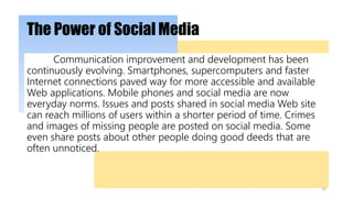 ICT and Social Responsibility | PPTX